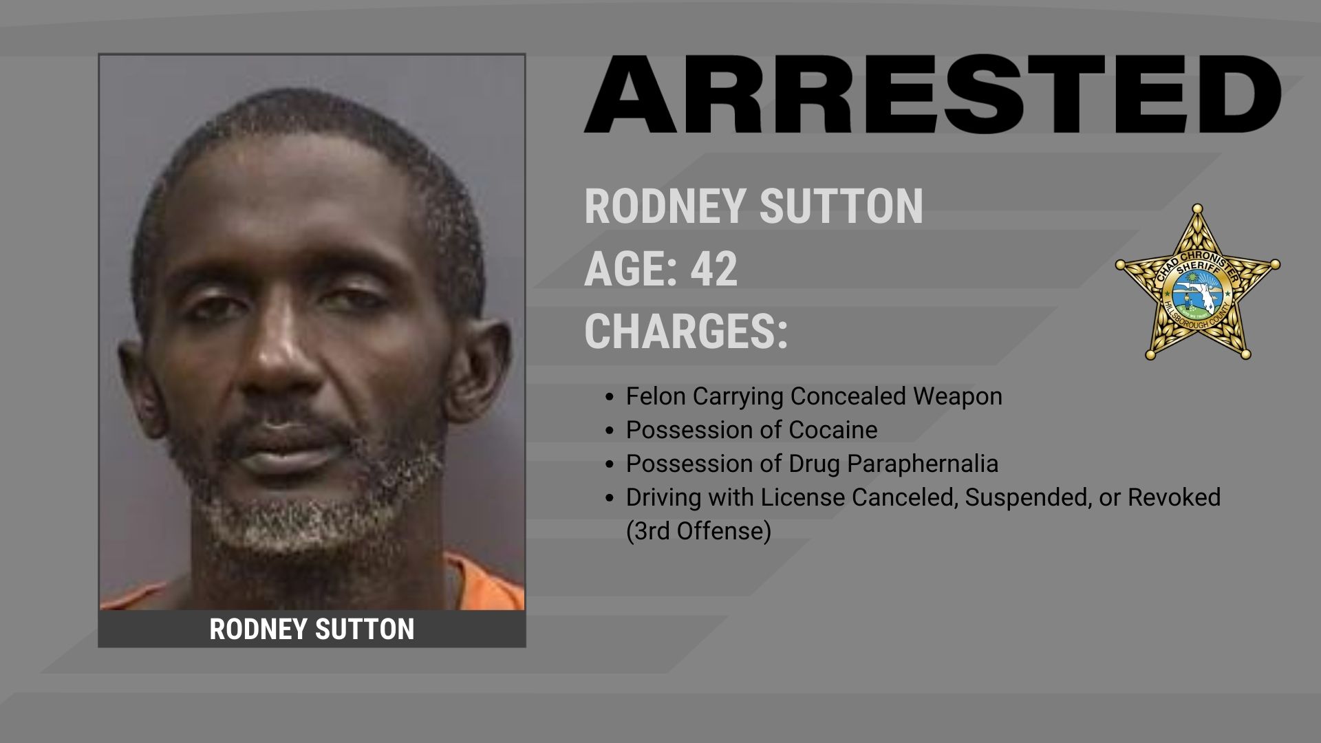 HCSO Hillsborough County Sheriff's Office, Sheriff Chad Chronister ...